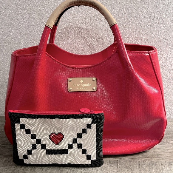 kate spade | Bags | Relisted Kate Spade Treesh Tote In Fuschia | Poshmark